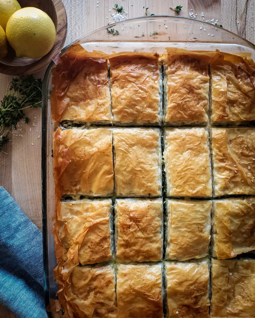 Spanakopita- Greek Spinach and Feta Pie | Salt Sugar Spice