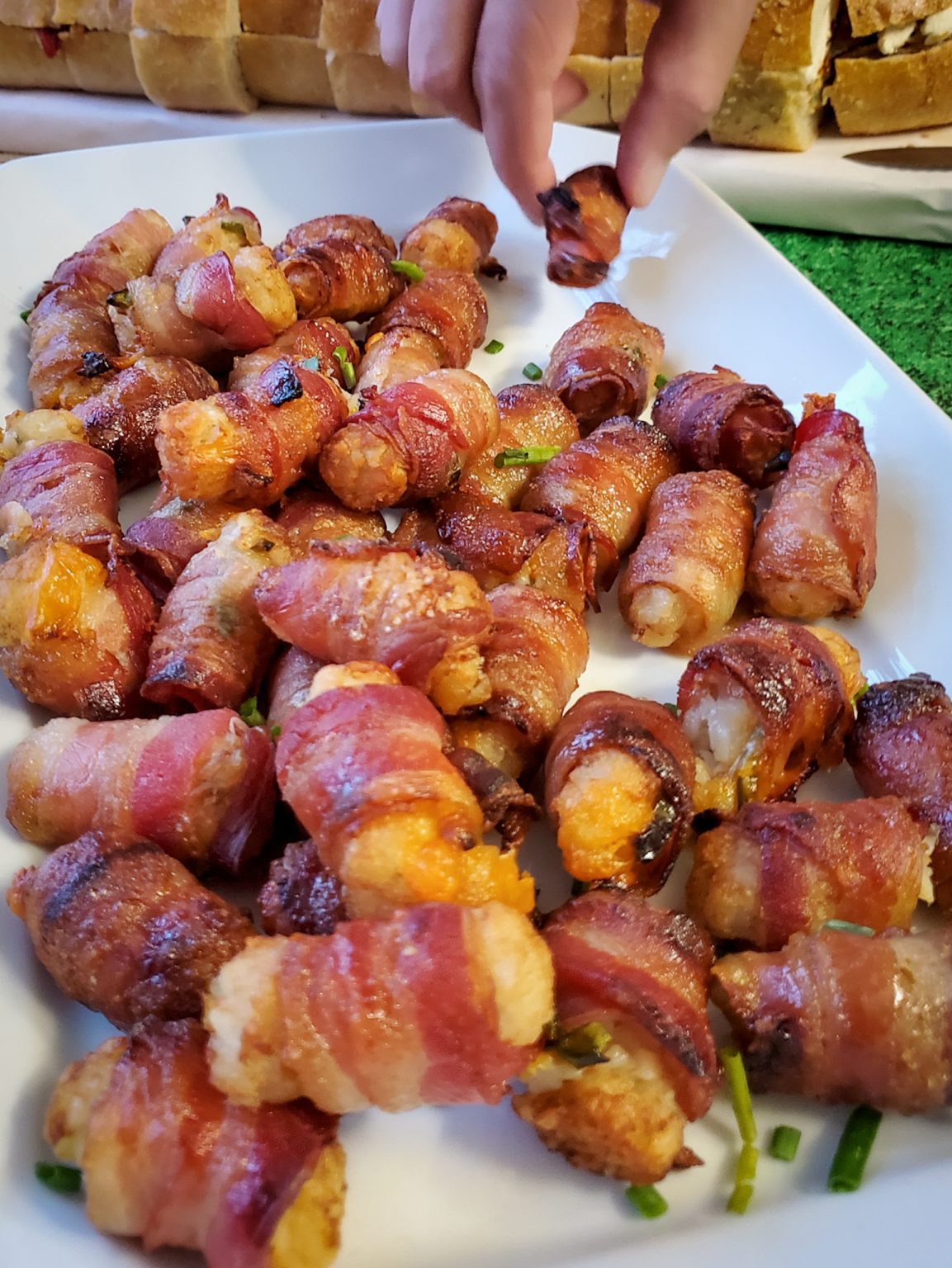 Bacon Wrapped Jalapeno & Cheddar Tater Tots | Salt Sugar Spice